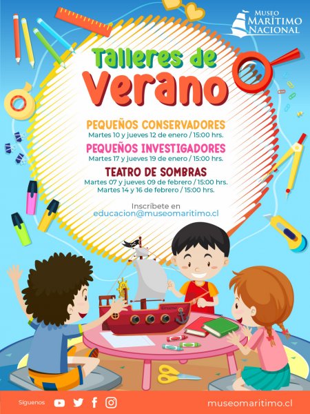 Talleres de verano en el Museo Marítimo Nacional | Armada de Chile